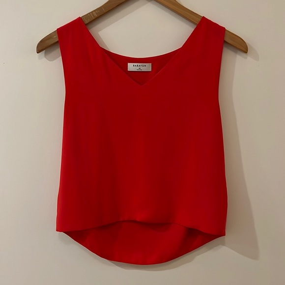 Tops | Babaton Red Tank Extra Small | Poshmark